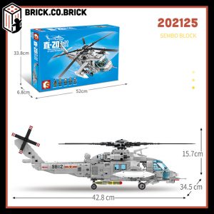 Xếp hình Trực Thăng Z20 Attack Helicopter China Direct Naval Armed ...