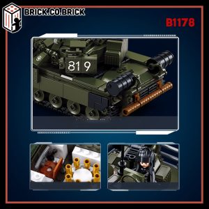 Tank T-80BVMS Đồ chơi Lắp ráp Xe tăng Quân sự T80 Mô hình Tank Chiến ...